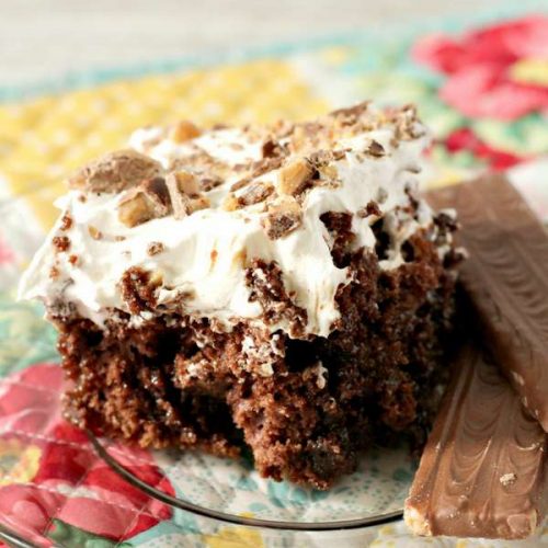 Heath Bar Cake From A Box Cake Mix