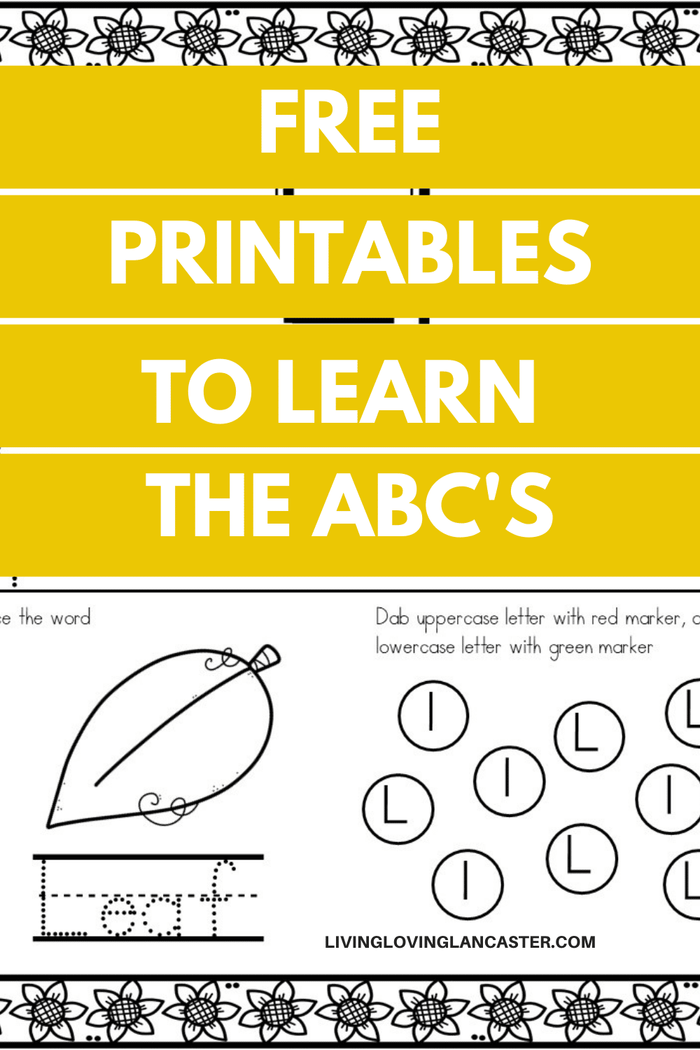 Fall-Themed ABC Activity sheets for fun and easy home-schooling fall ...