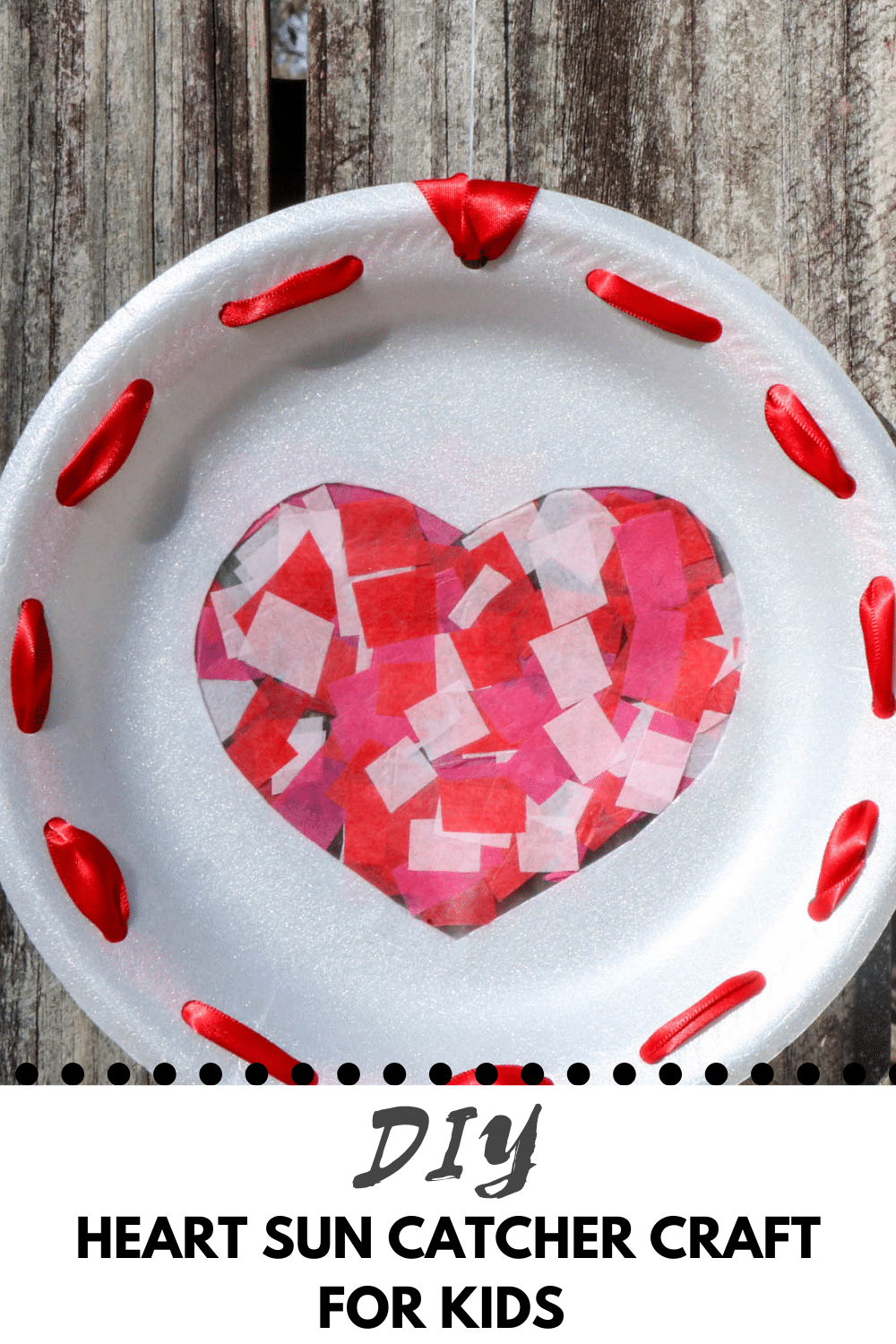 DIY Heart Sun Catcher for Kids