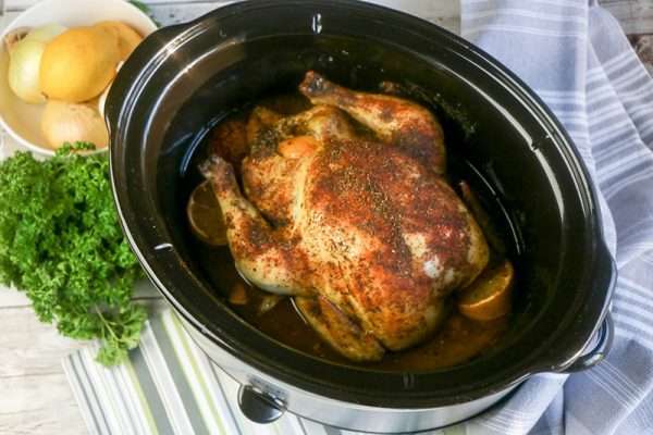 Slow Cooker Whole Chicken Recipe with Gravy