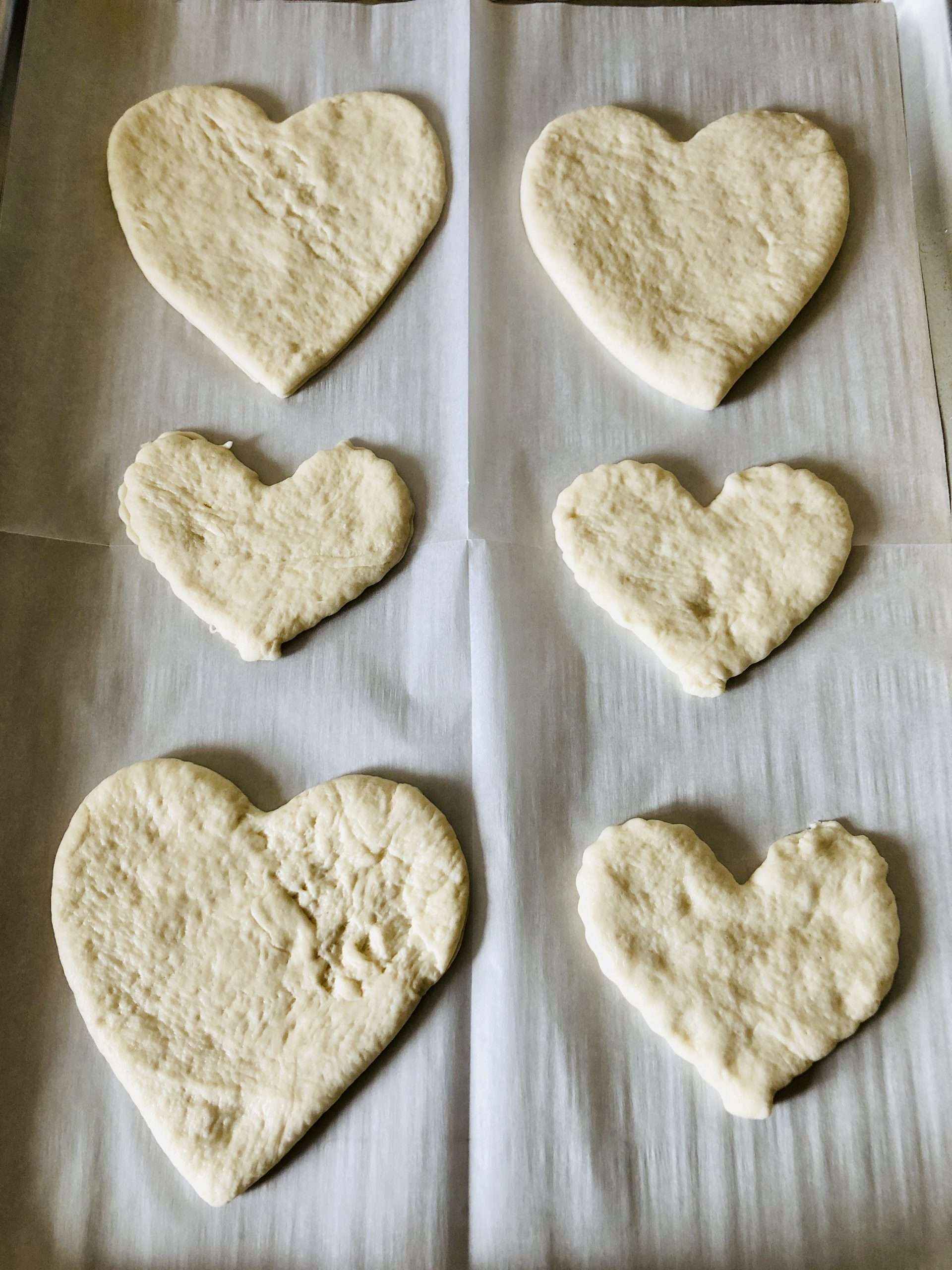 Heart Shaped Mini Pizzas