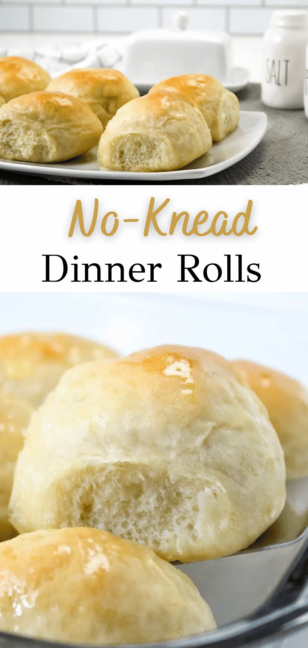 Easy No Knead Dinner Rolls