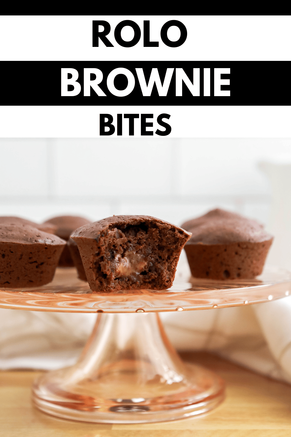 Easy Rolo Brownie Bites