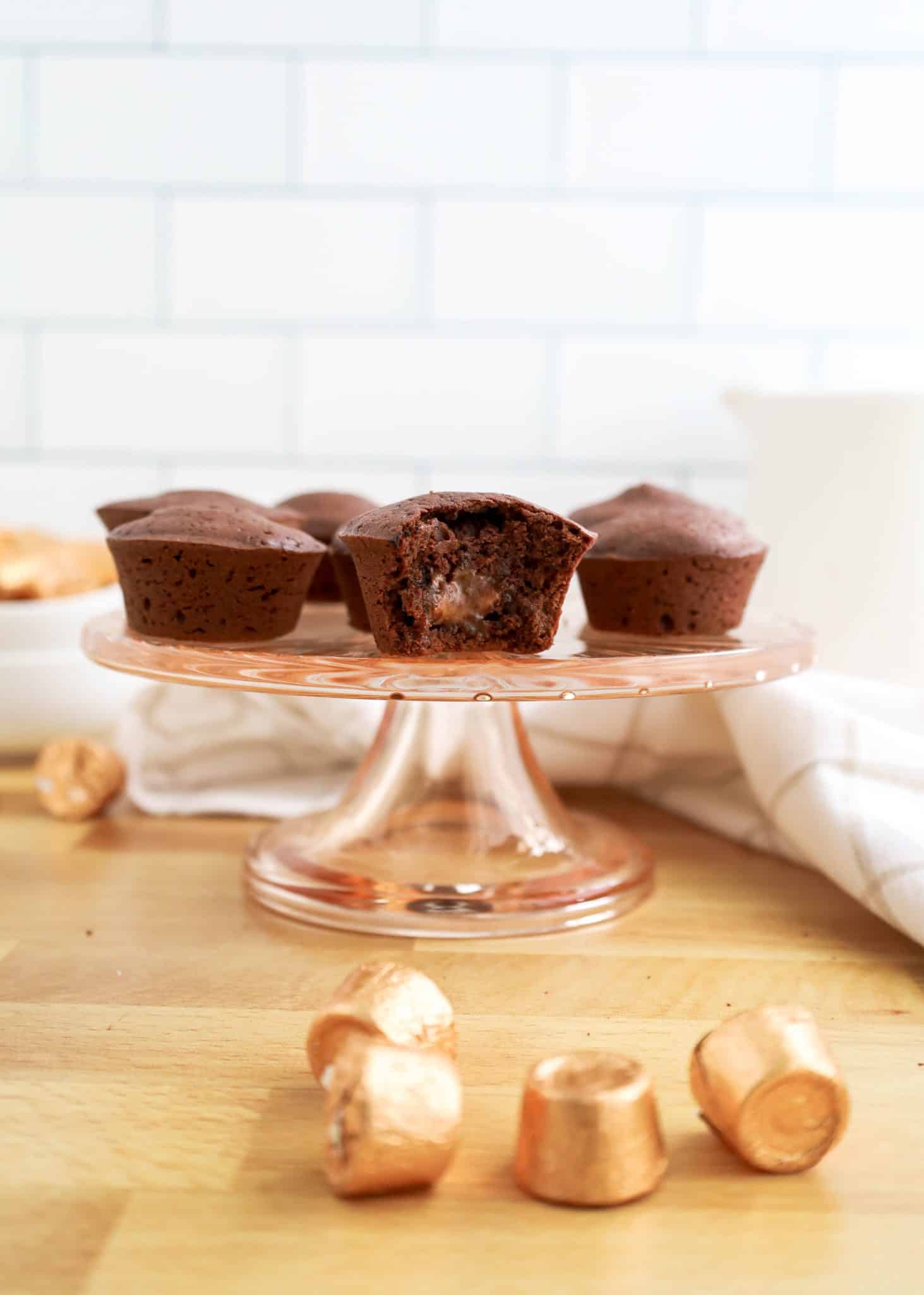 Easy Rolo Brownie Bites
