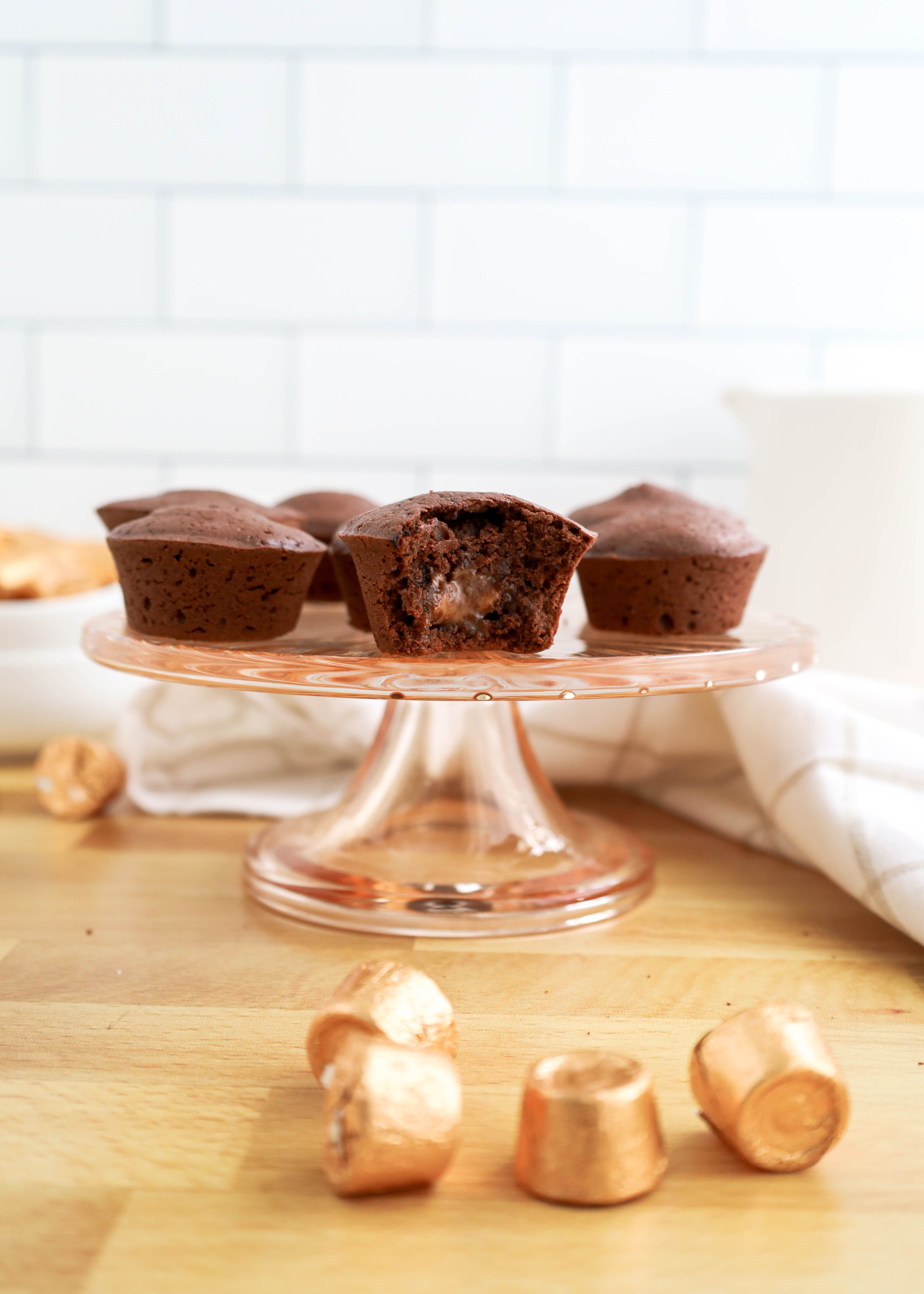 Easy Rolo Brownie Bites