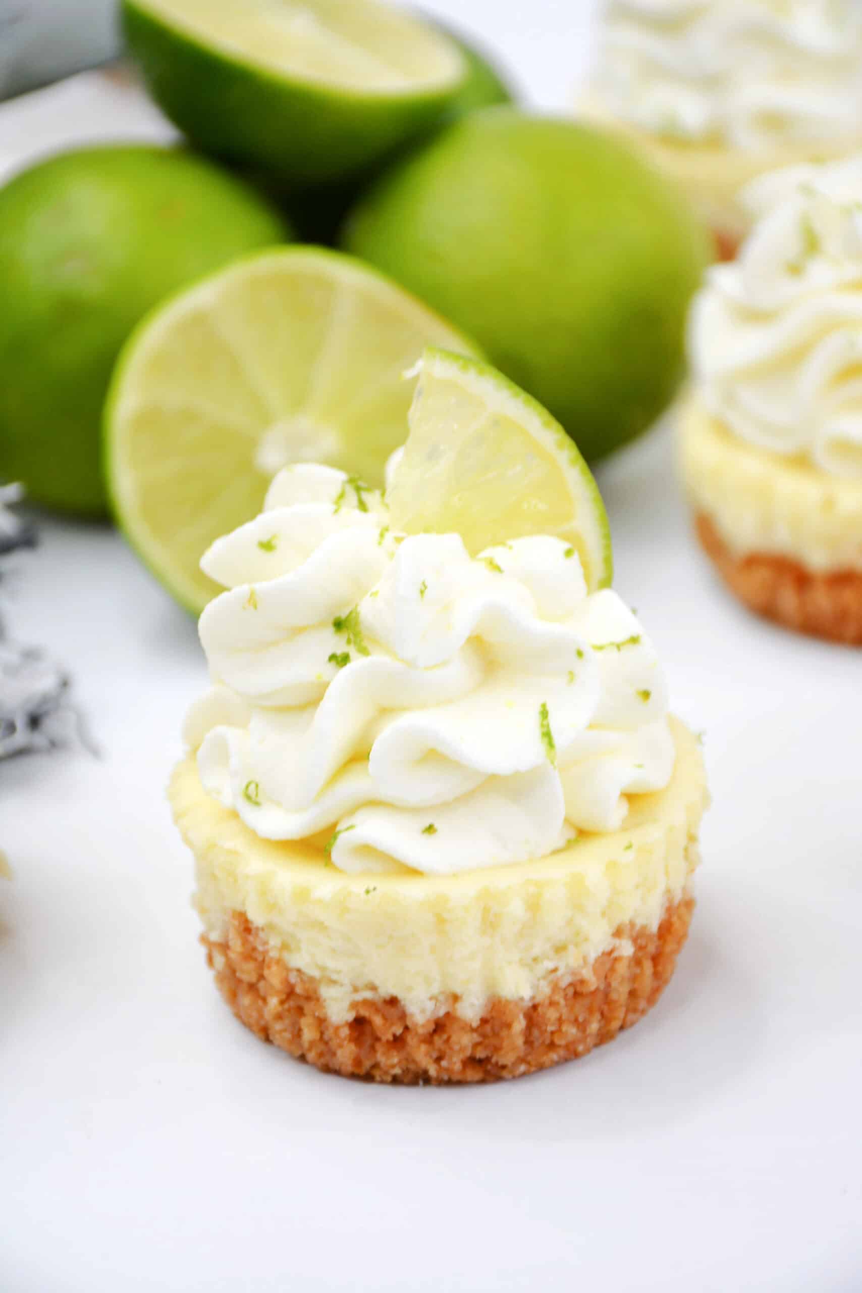 Mini Key Lime Cheesecakes
