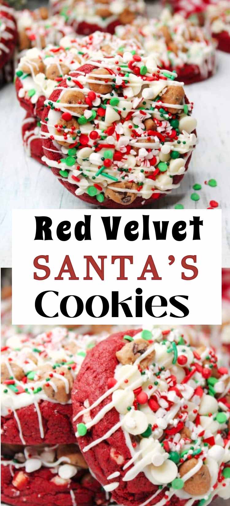 Santa's Cookies (Red Velvet Christmas Cookies)