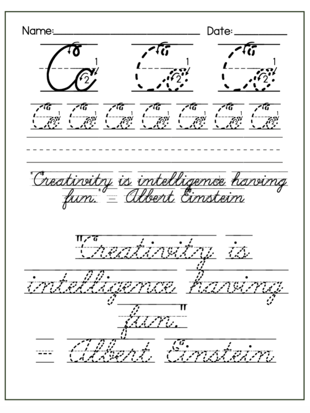 Free Alphabet Cursive Letter Printables