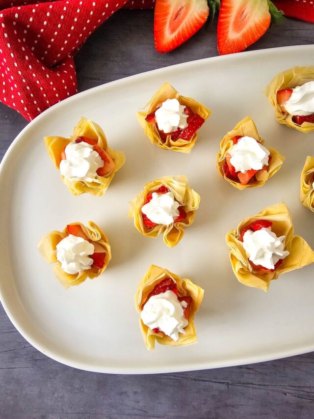 Mini Strawberry Shortcake Bites