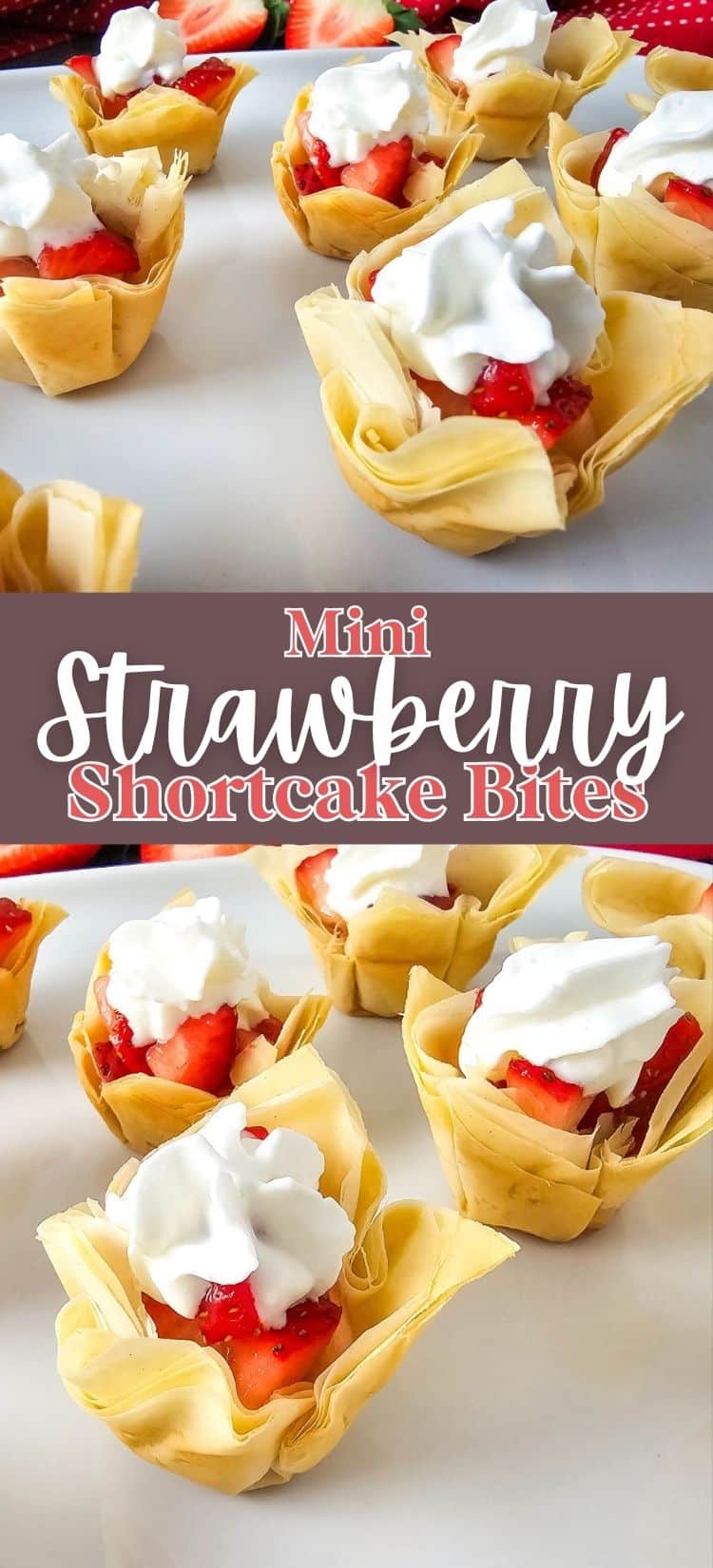 Mini Strawberry Shortcake Bites